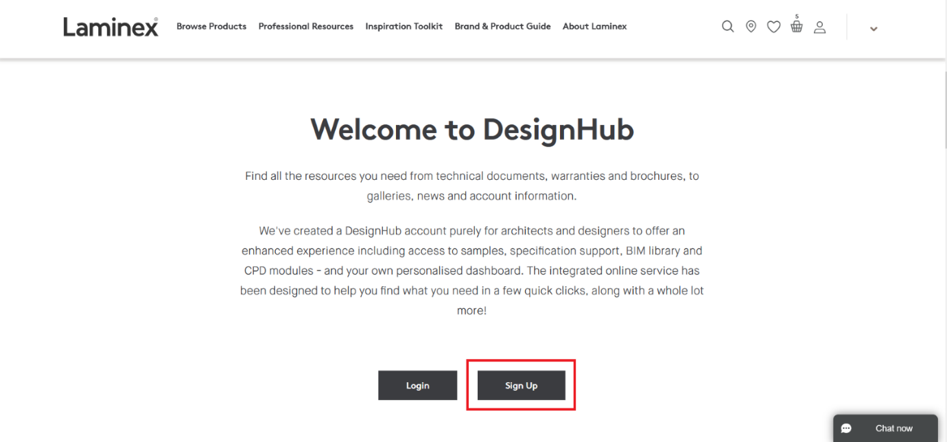 How do I sign up for an online Specifier account?