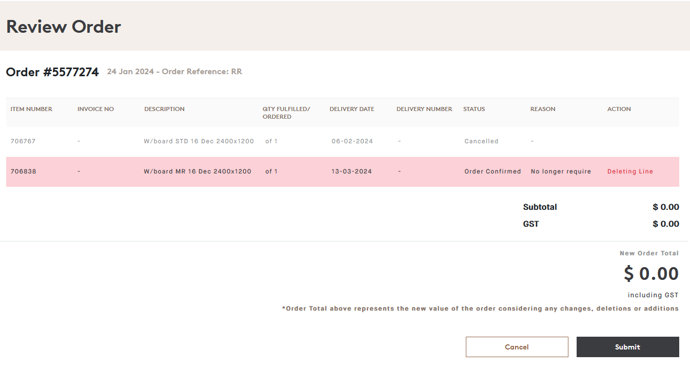 How do I edit or cancel orders online?