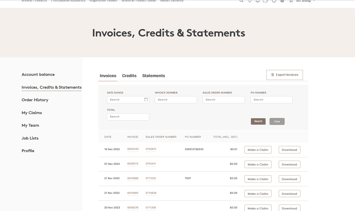 Laminex | Customer Support Hub
