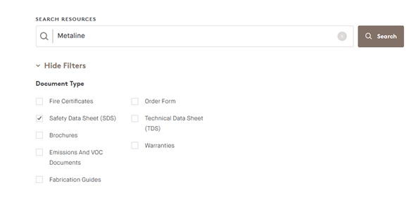 How do I find a product’s safety data sheet (SDS)?
